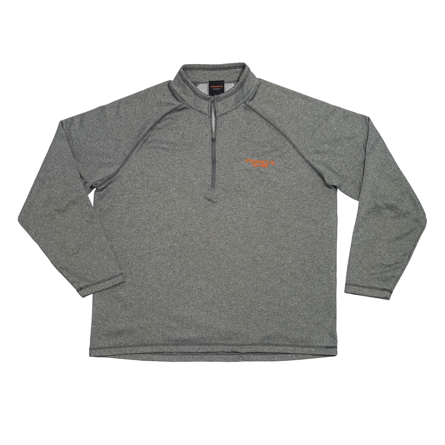 Franchi Logo 1/4 Zip, Athletic Grey Heather | ShopFranchi